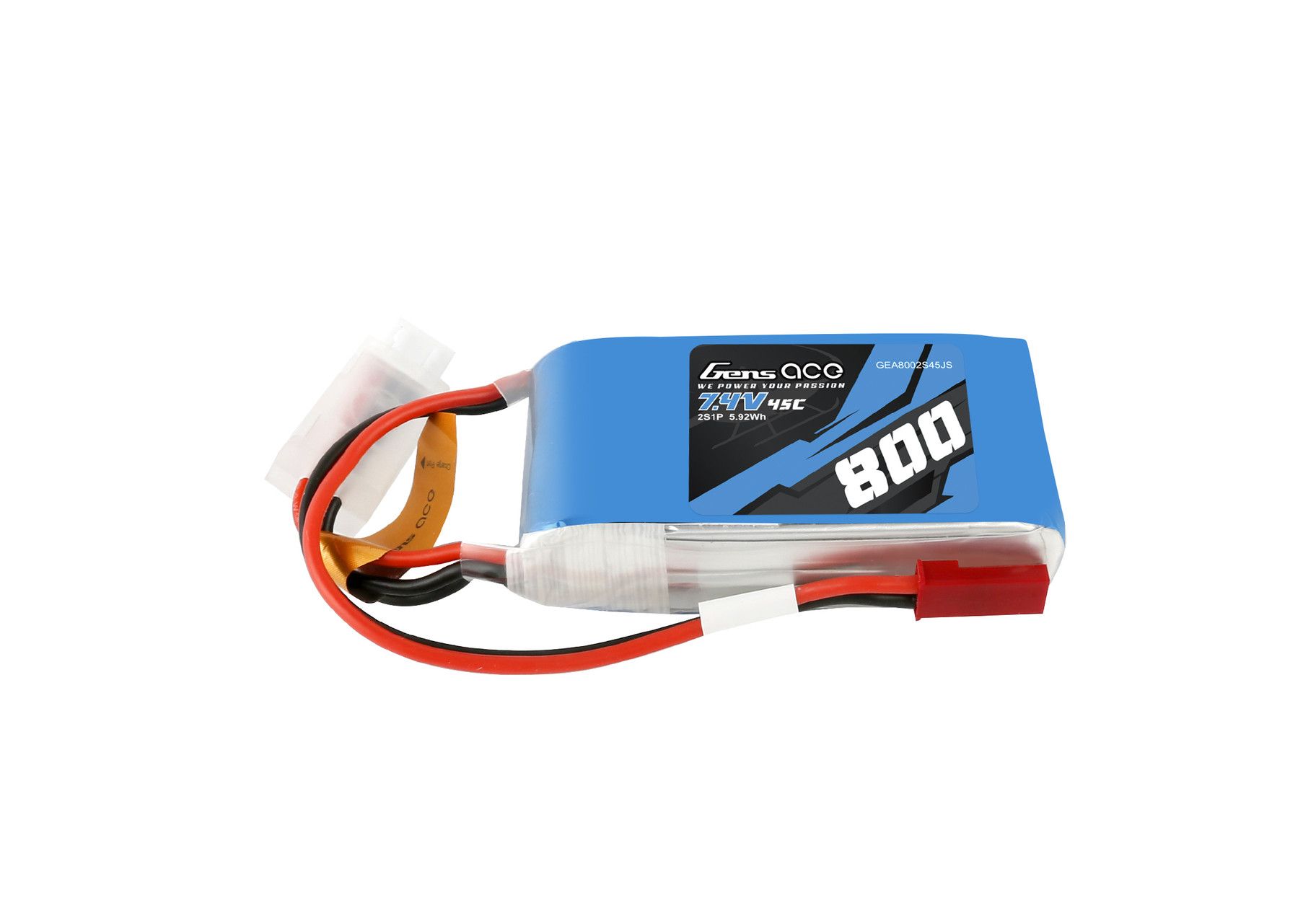Drone Bataryaları :: Tattu 800 mAh 7.4V 45C 2S1P Serisi JST-SYP 2.0 ...
